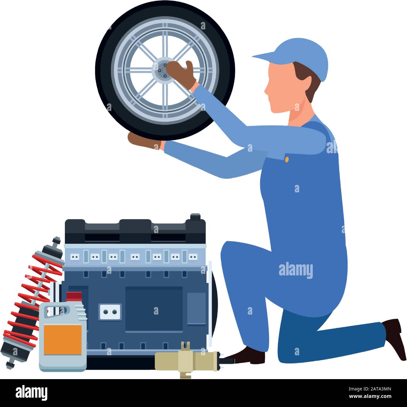 Man engines Stock Vector Images - Alamy