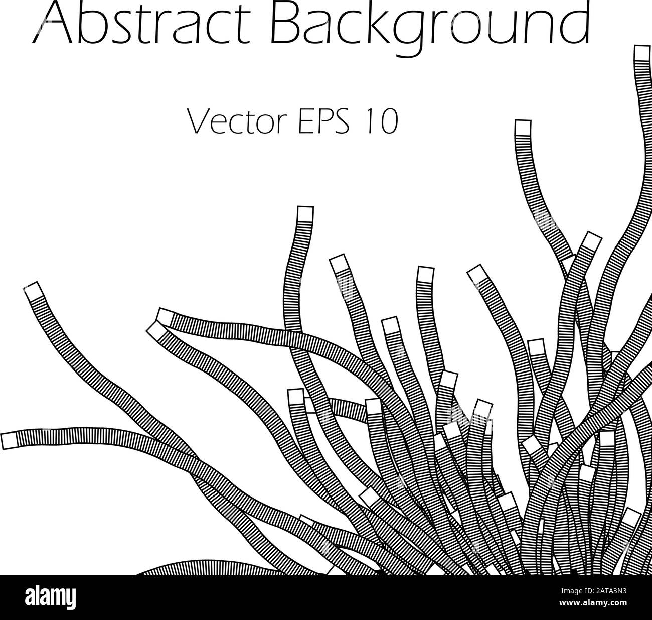 Abstract Vector Background with Tentacles Plexus Stock Vector Image ...