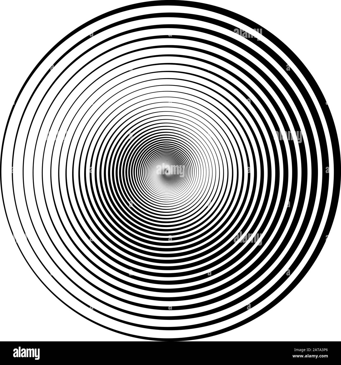 Vector Round Spiral Graphic Element Stock Vector Image & Art - Alamy