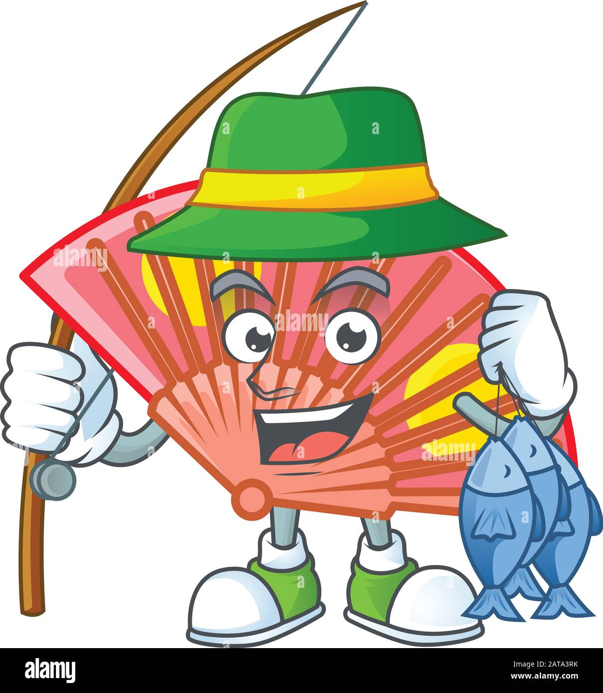 Paper fan picture Stock Vector Images - Alamy