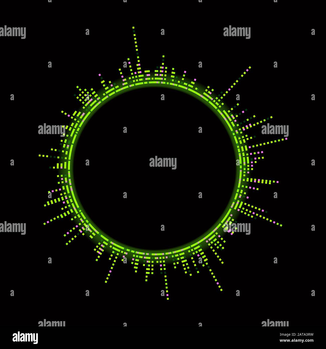 Round Music Equalizer Scale - Vector Graphic Element Stock Vector Image ...