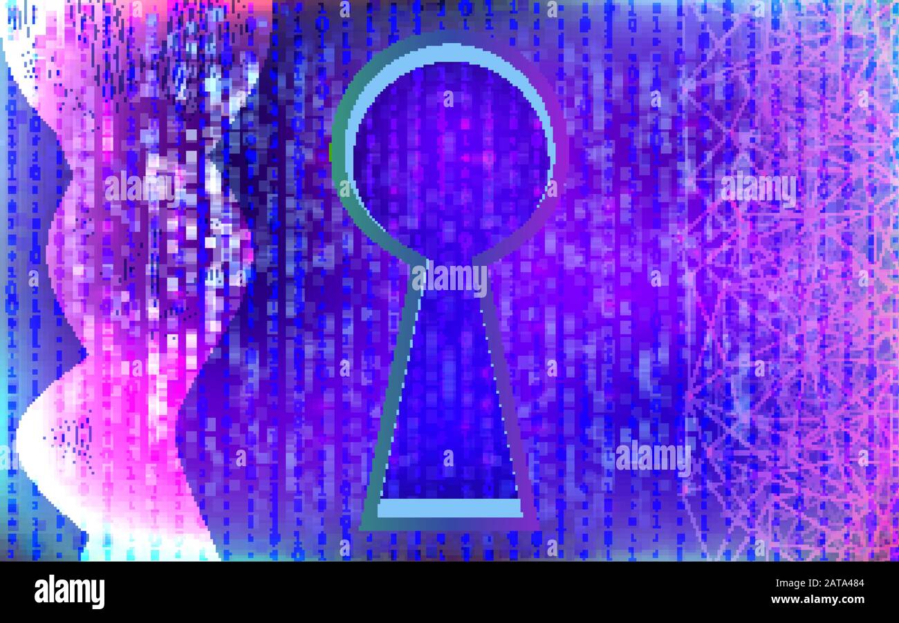 Vector Digital Data Web Security Background Stock Vector Image & Art ...