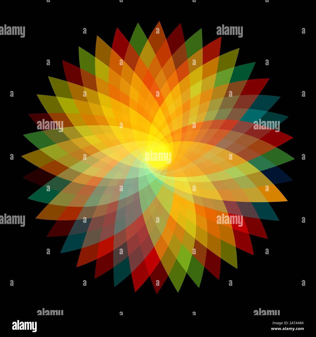 Vector Translucent Palette Rosette - Graphic Element Stock Vector Image & Art - Alamy