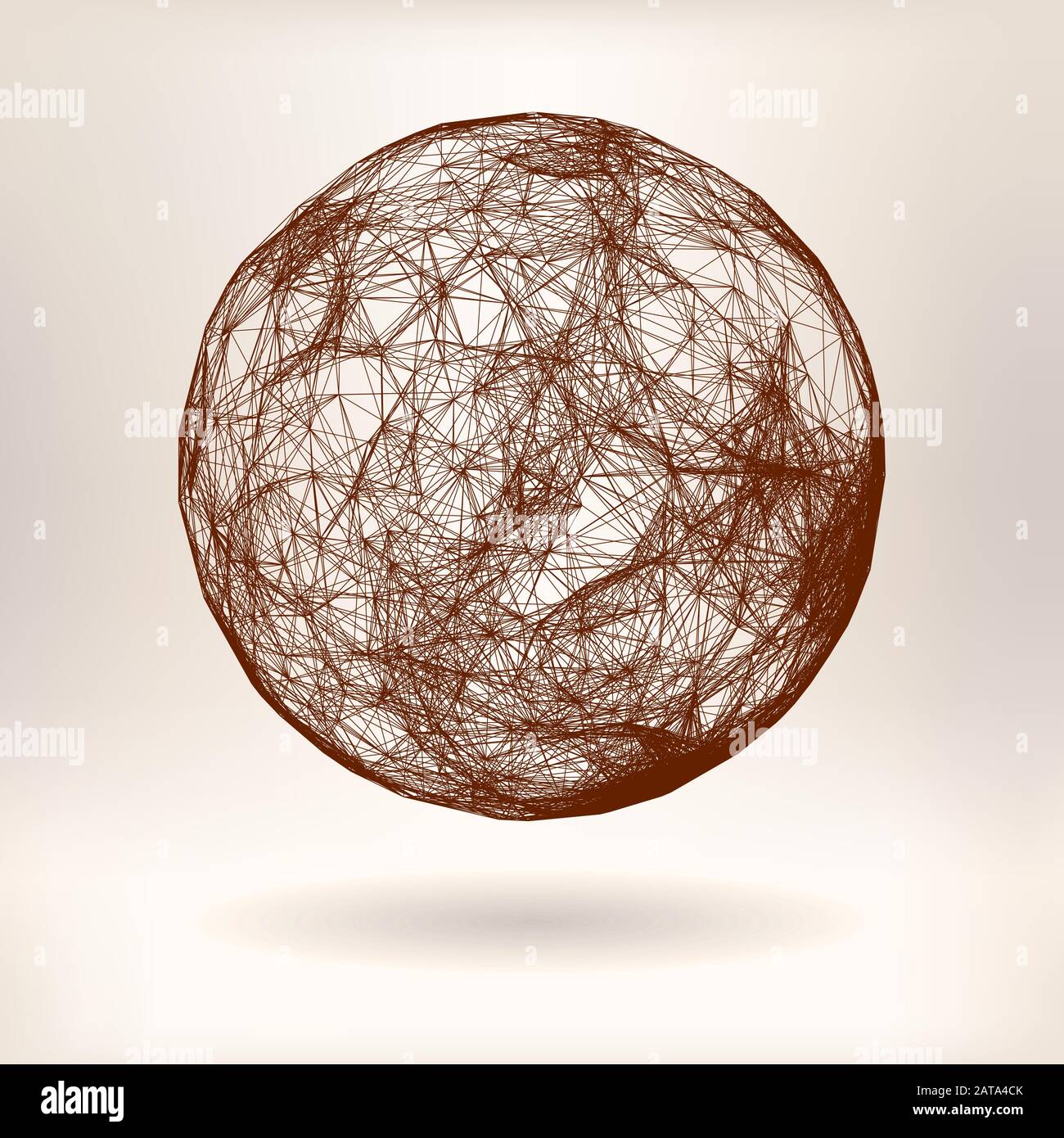 Technology Abstract Triagular Plexus Ball - Vector Hi-Tech HUD ...