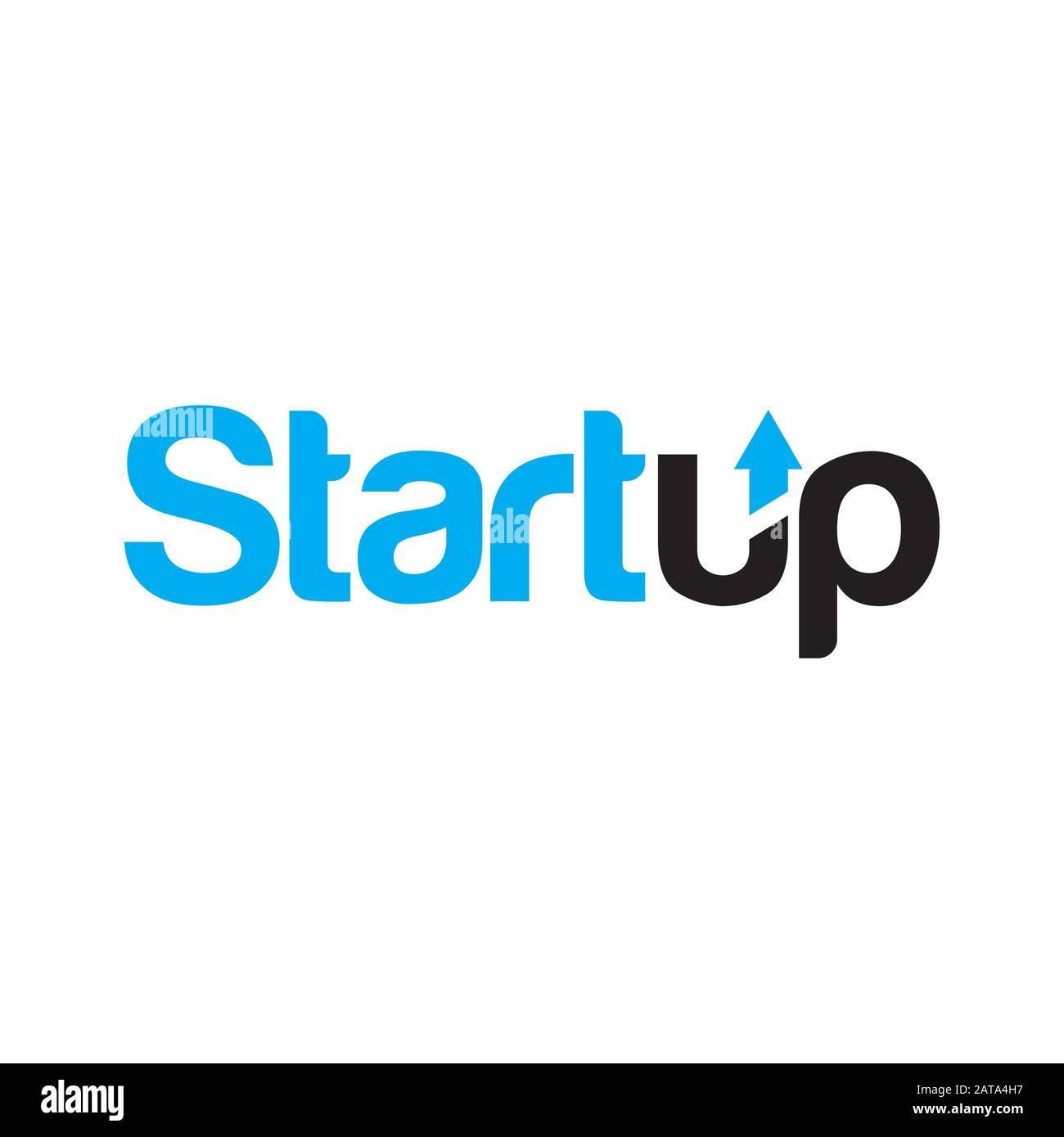 letter Start Up typography Logo design vector illustrations Stock ...