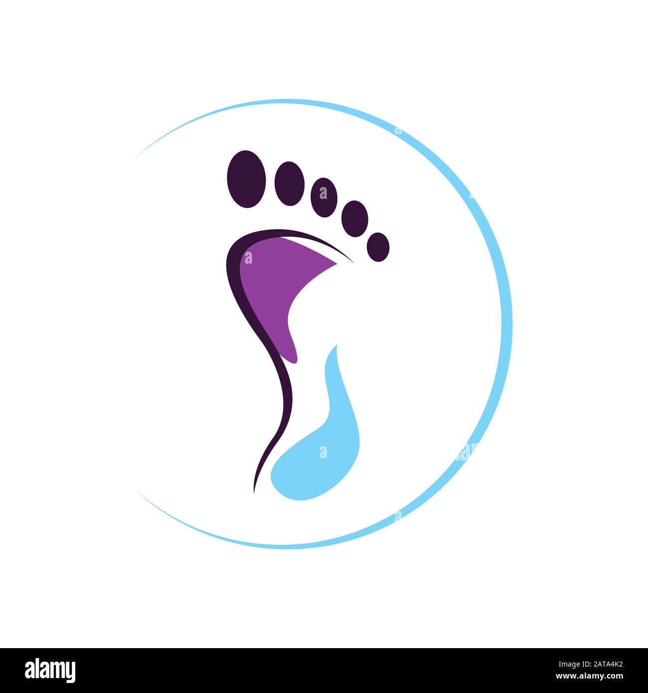Barefoot print Stock Vector Images - Alamy