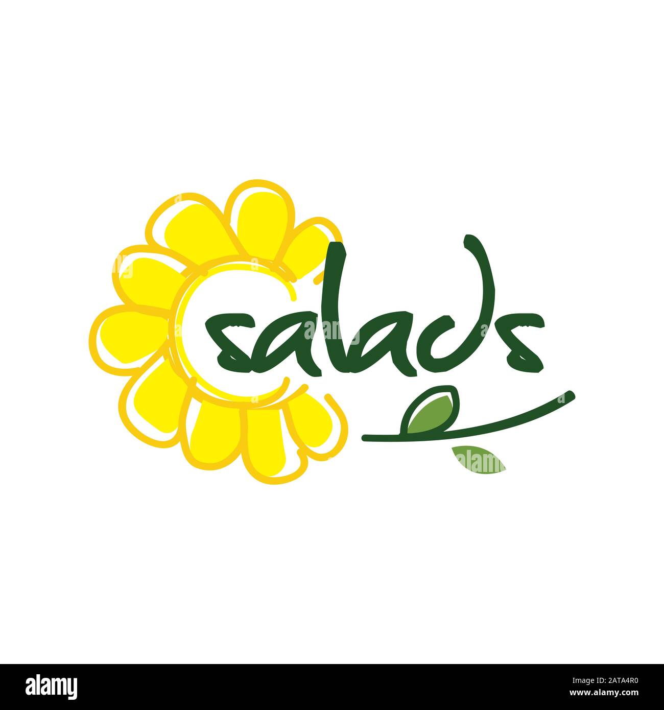 Salad logo hi-res stock photography and images - Alamy