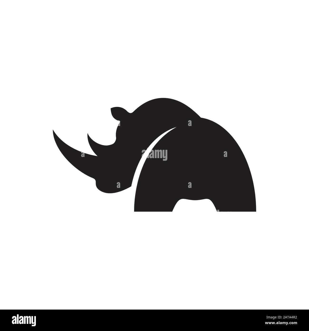 Logo rhino vector Stock Vector Images - Alamy