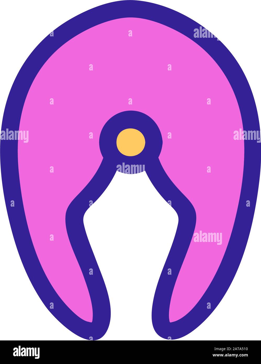 tuna fillet icon vector. Isolated contour symbol illustration Stock ...