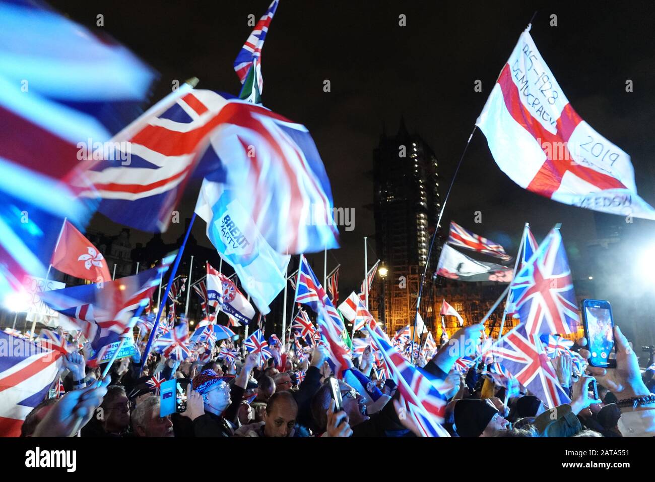 Crowd Waving Union Jack Flags High Resolution Stock Photography and ...