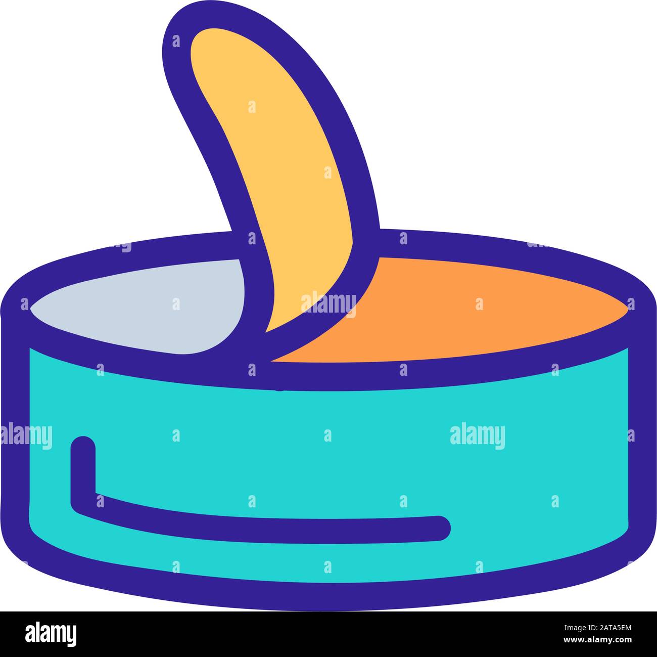 can icon vector. Isolated contour symbol illustration Stock Vector ...