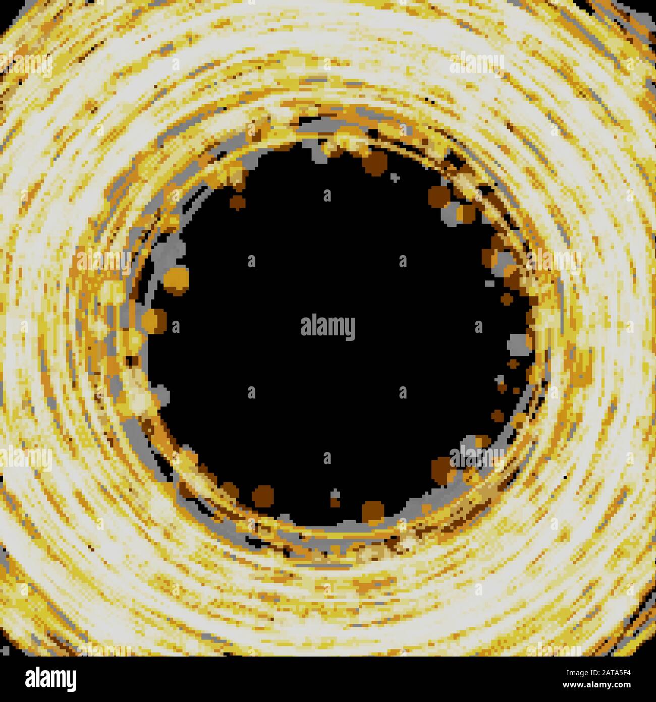 Yellow shining Ring with Bokeh Effect - Vector Hank Stock Vector Image ...