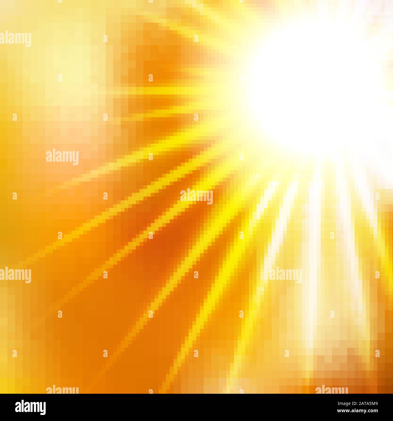 Summer Yellow Warm Sunshine Soft Focus Burst - Vector Blurred Radiant ...