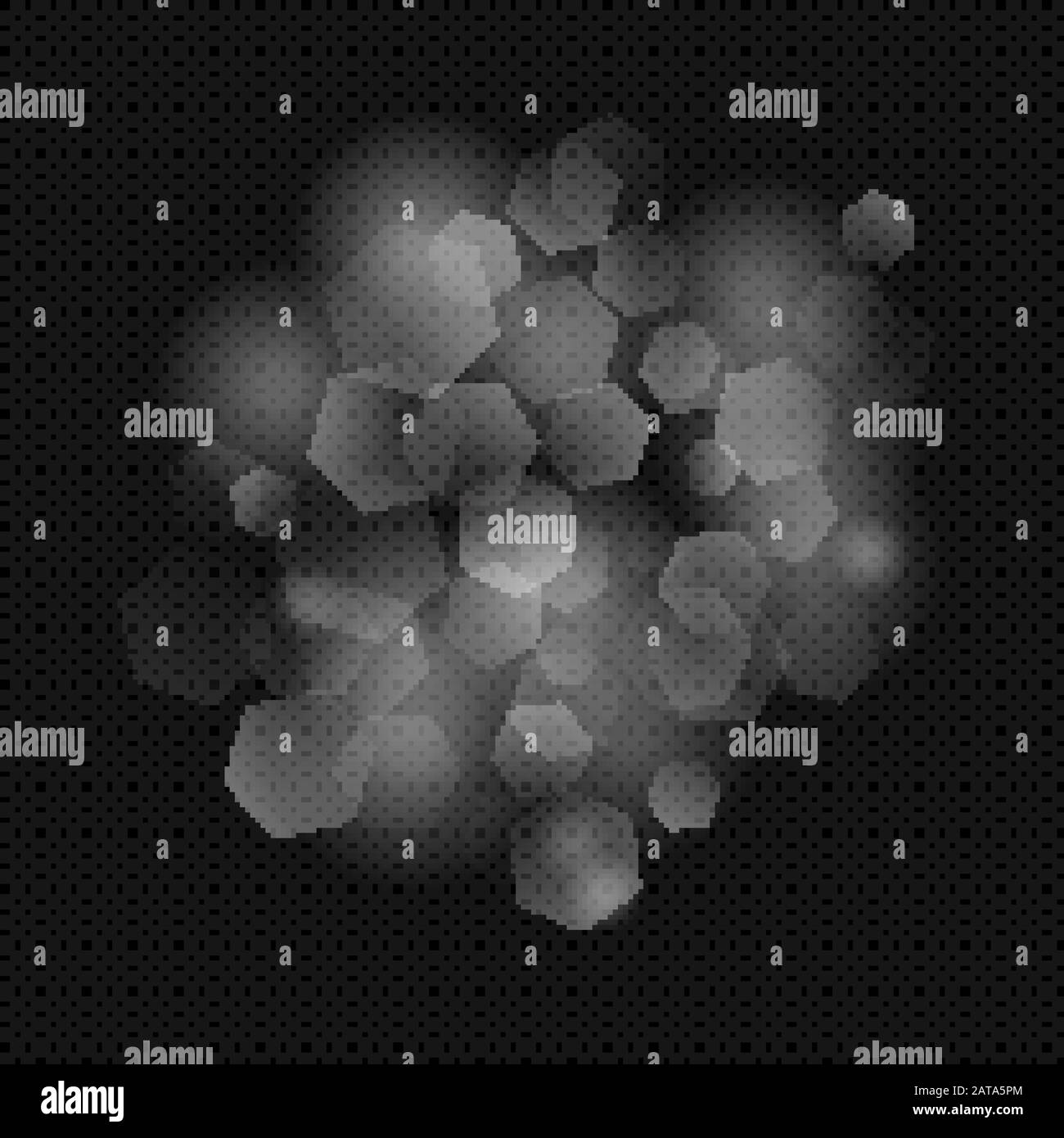 Hexagon Bokeh Flares on Transparent Background - Vector Special Lens ...