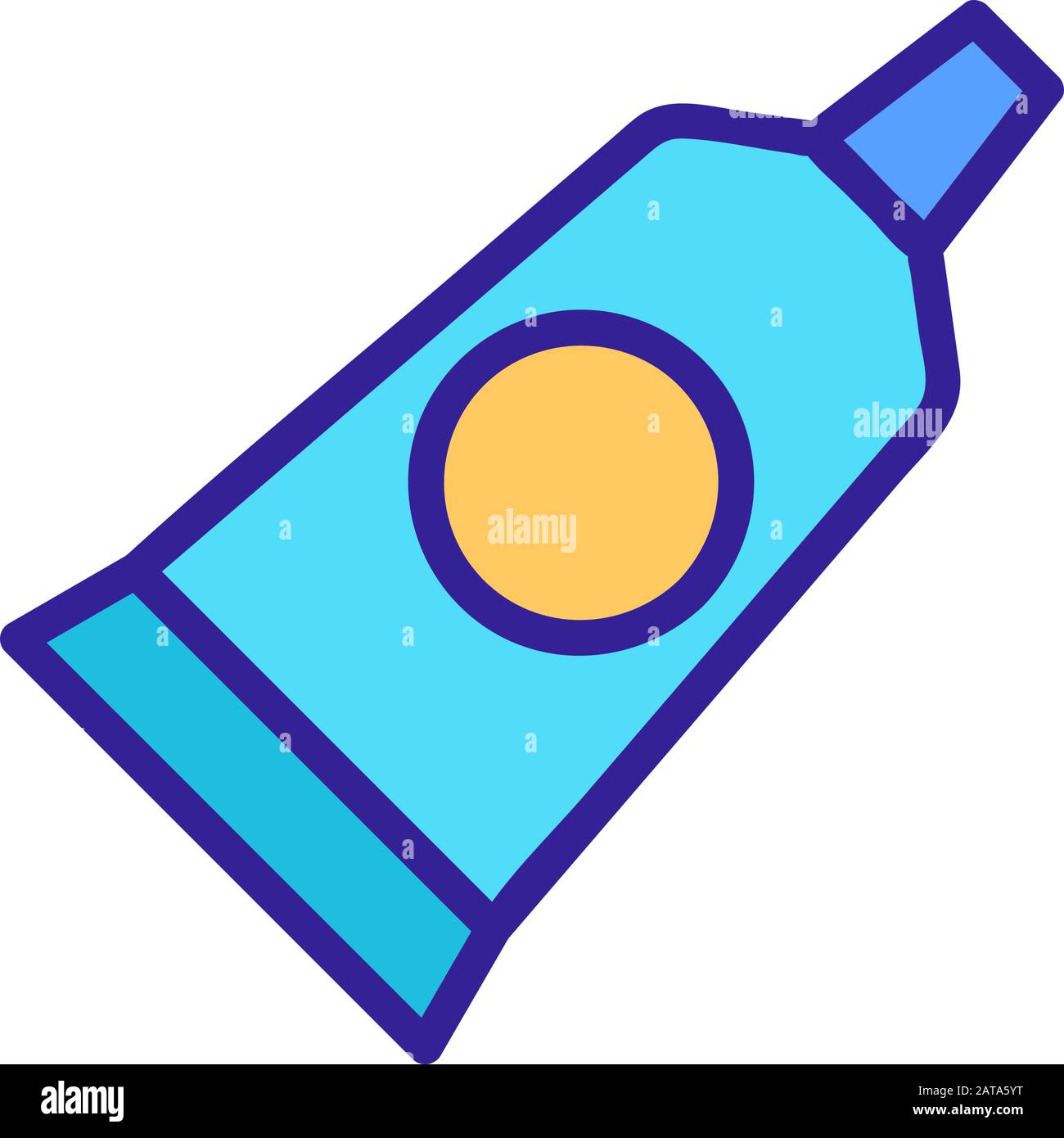 toothpaste icon vector. Isolated contour symbol illustration Stock ...
