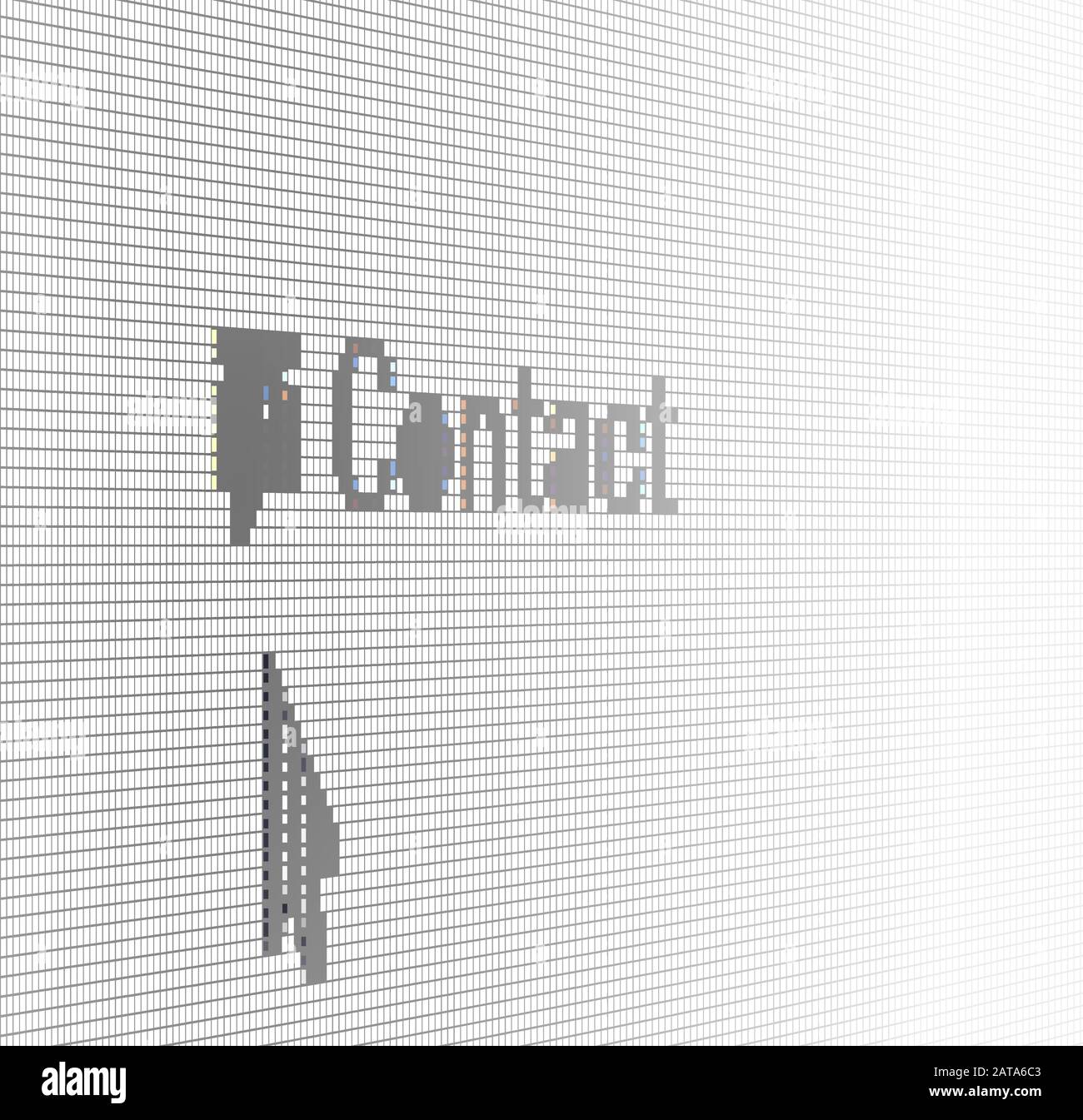 Close up arrow cursor and web site contact menu item hi-res stock ...