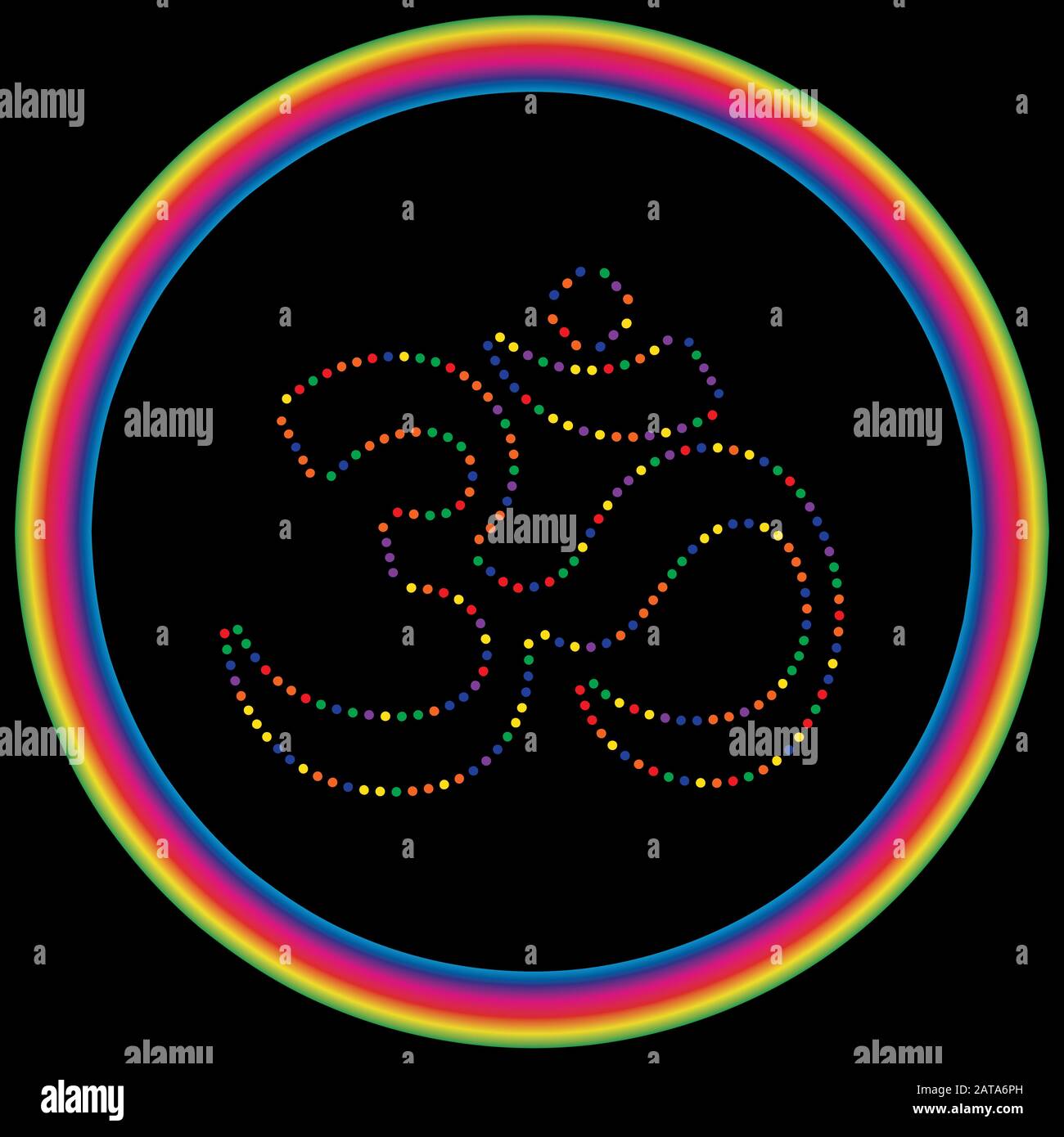 Sacred Indian Geometry Mystical Meditative Diagram Symbol - Vector ...