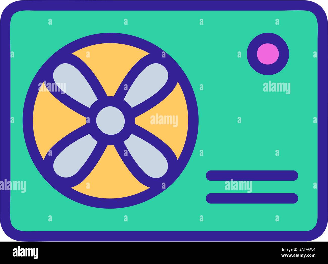 Air conditioner is an industrial vector icon. Isolated contour symbol ... Air conditioner is an industrial vector icon. Isolated contour symbol ...