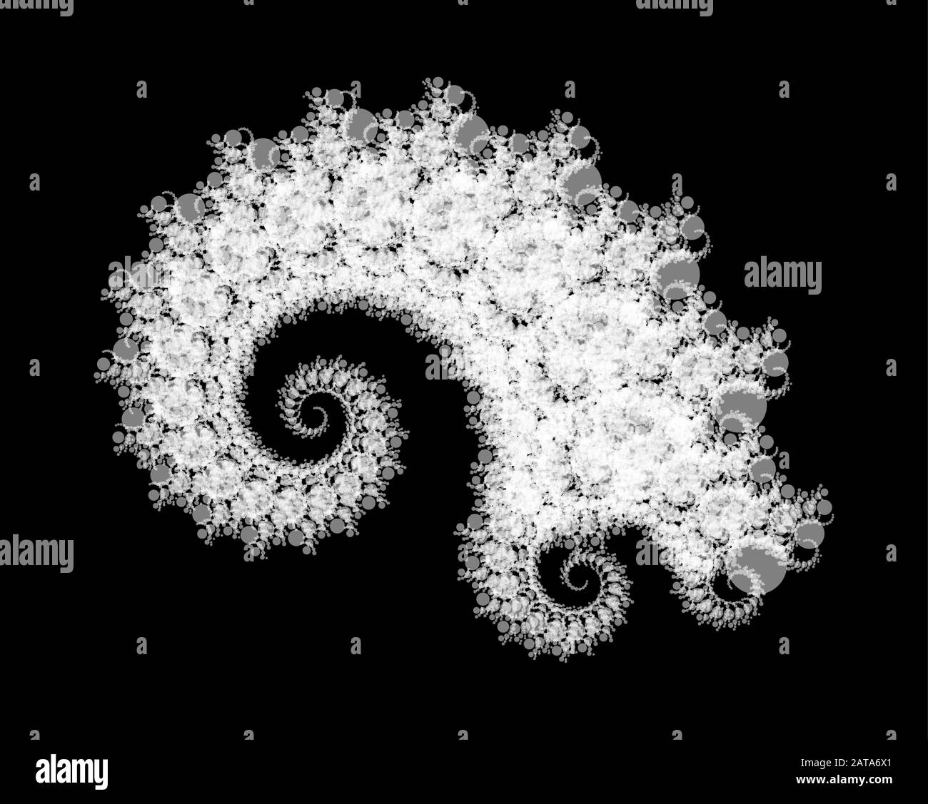 Fractal Black And White Vector
