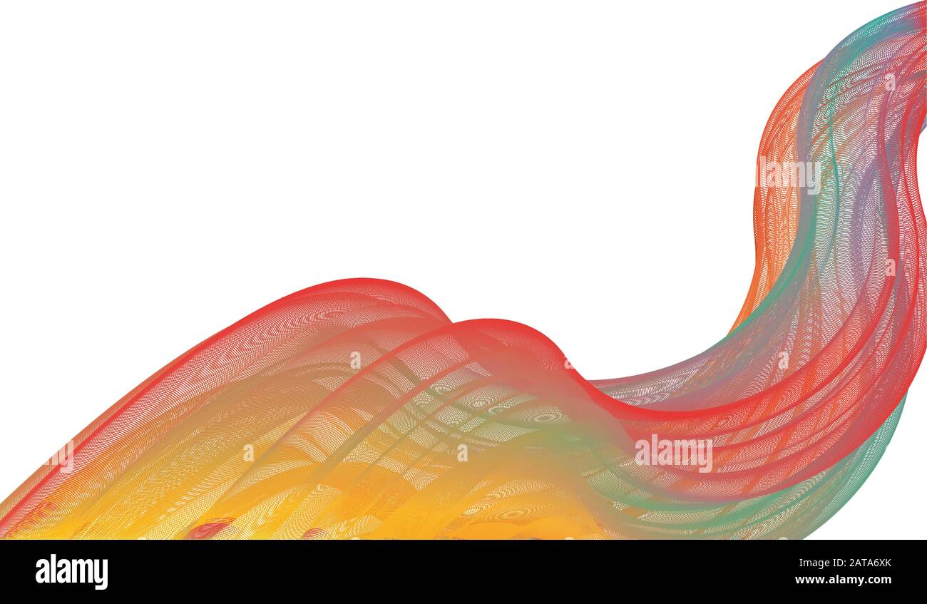 Vector wavy smoke on Stock Vector Images - Alamy