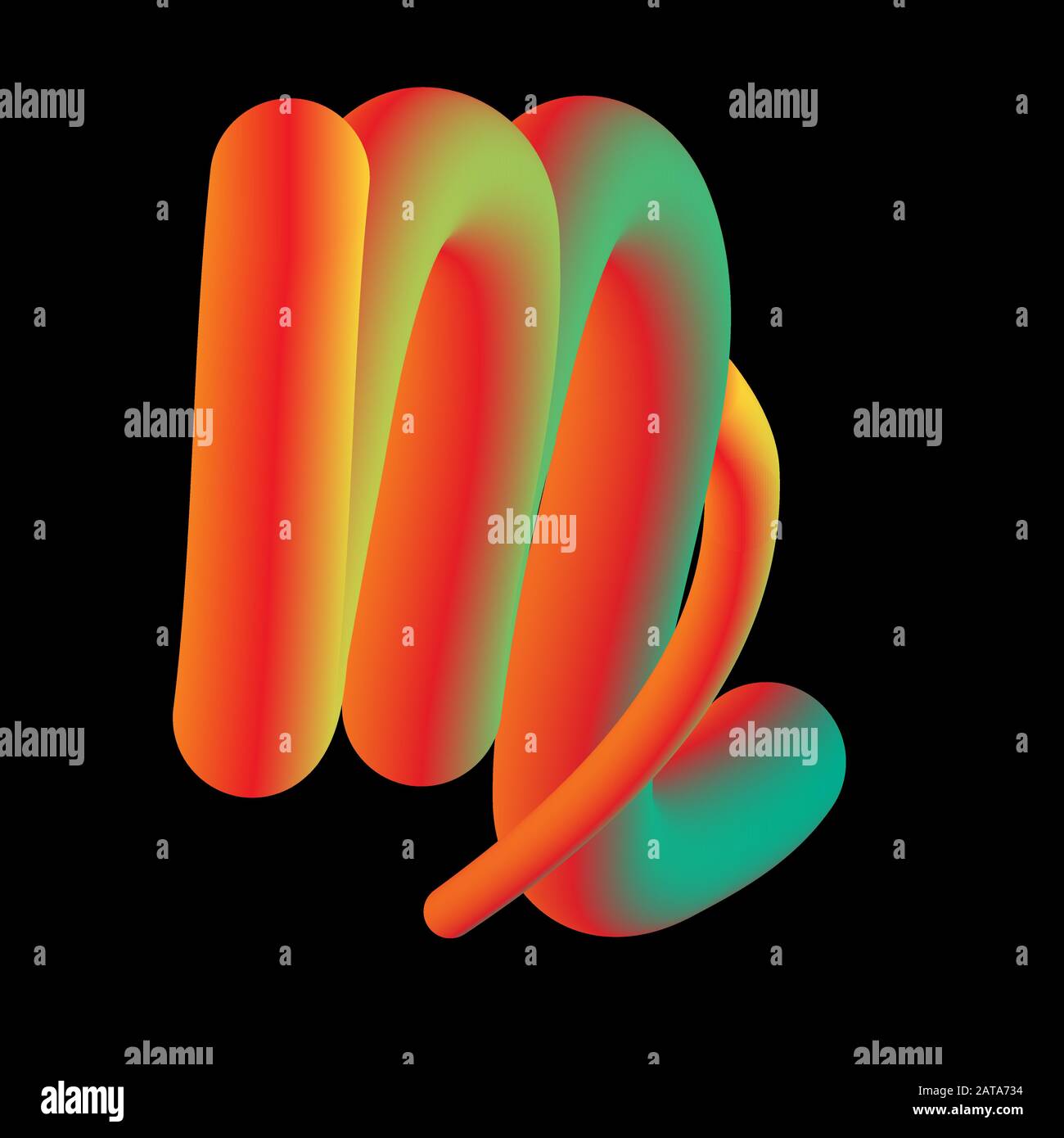 Vector astrological mystical diagram symbol sigh of virgo Stock Vector ...