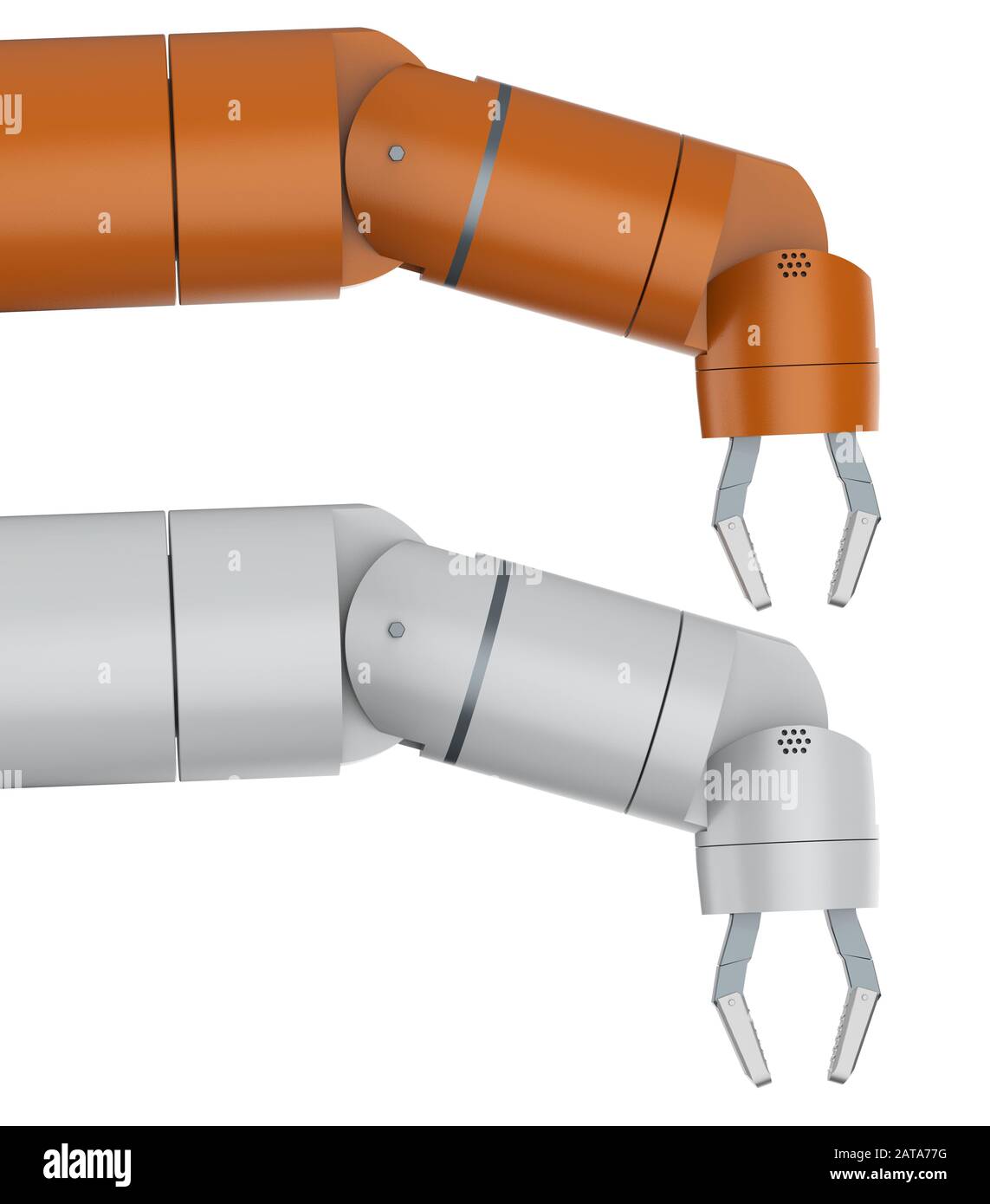 3d rendering robotic arm or robot hand isolated on white Stock Photo ...