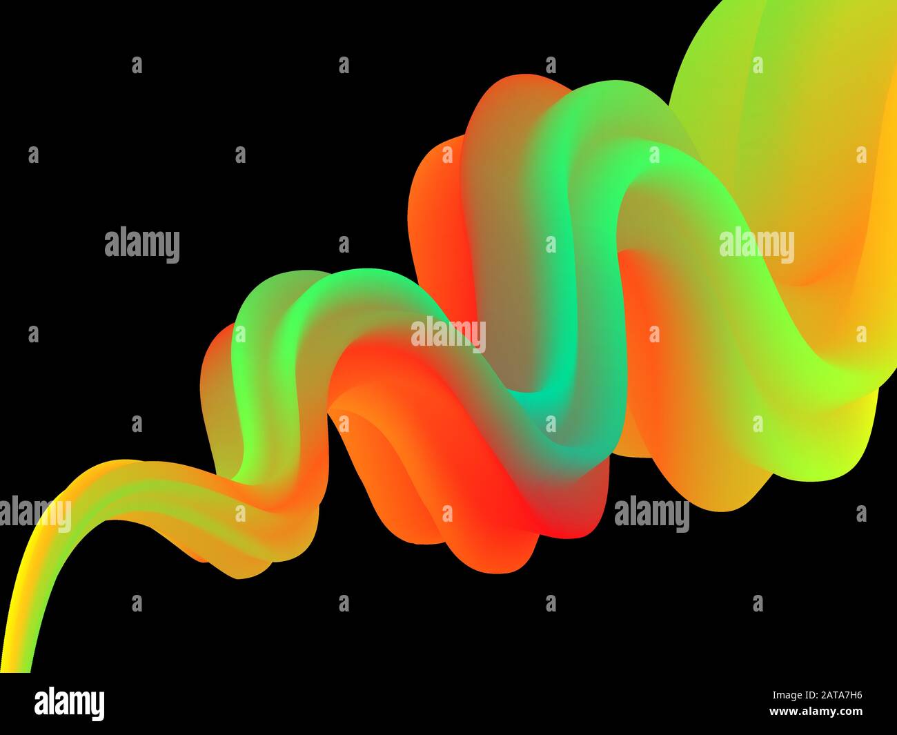 Vector Neon Bright Brushstroke - Luminescent Gel Paint Smear Design ...