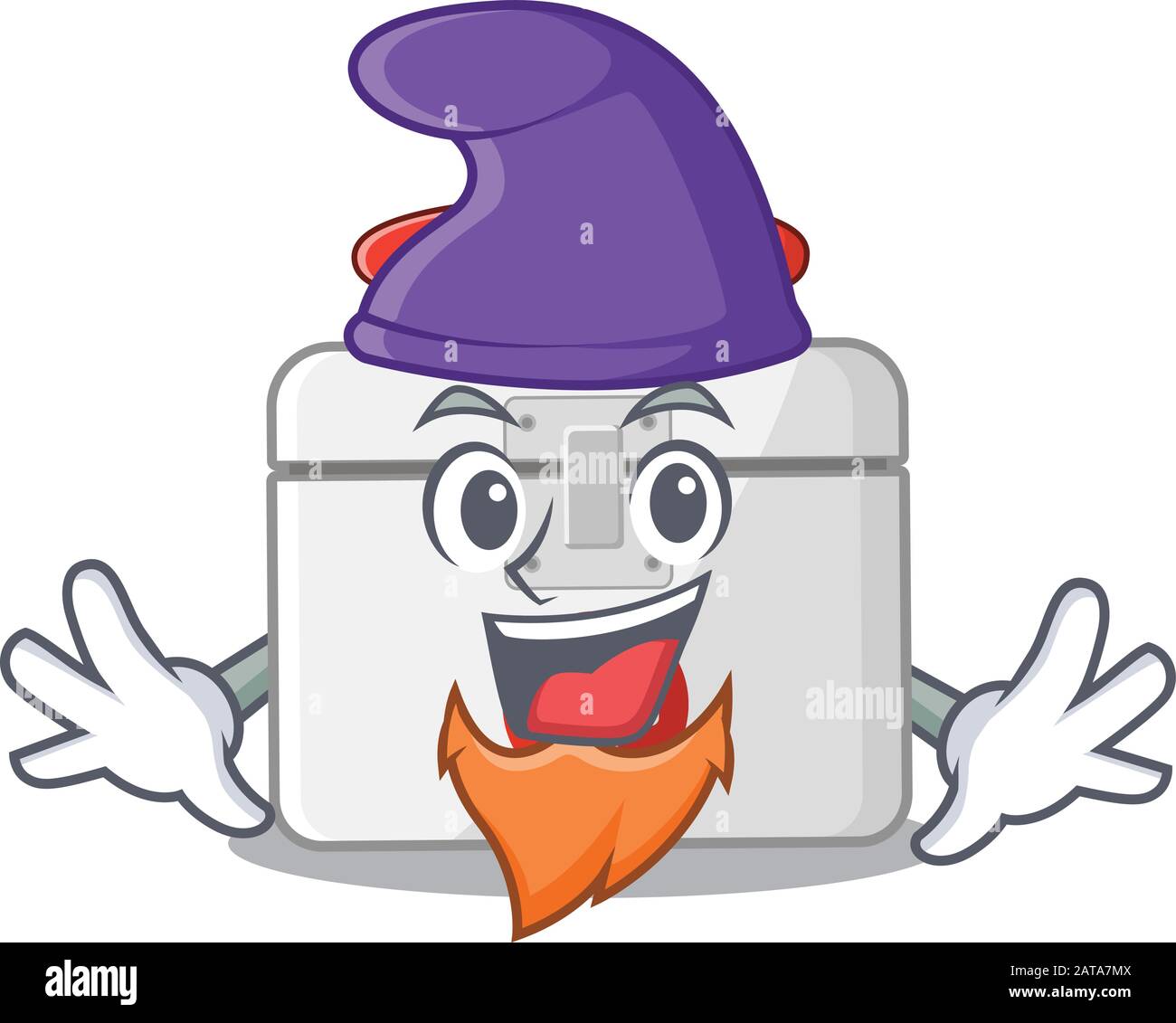 Funny first aid kit cartoon mascot performed as an Elf Stock Vector ...