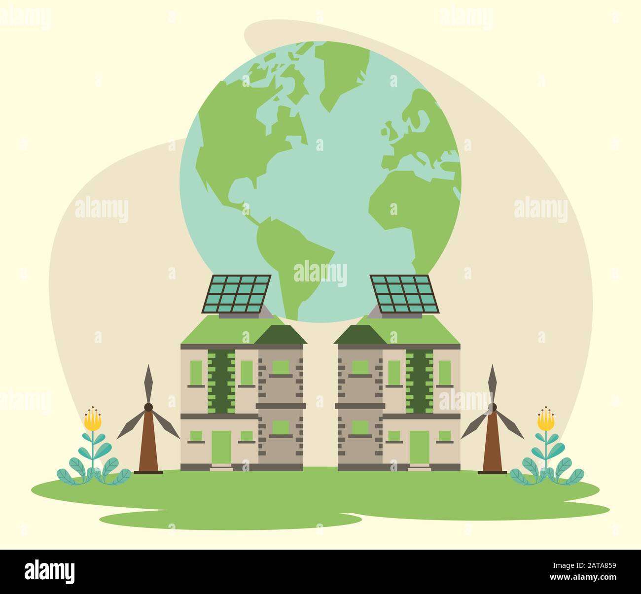 save the nature campaign with world planet Stock Vector Image & Art - Alamy