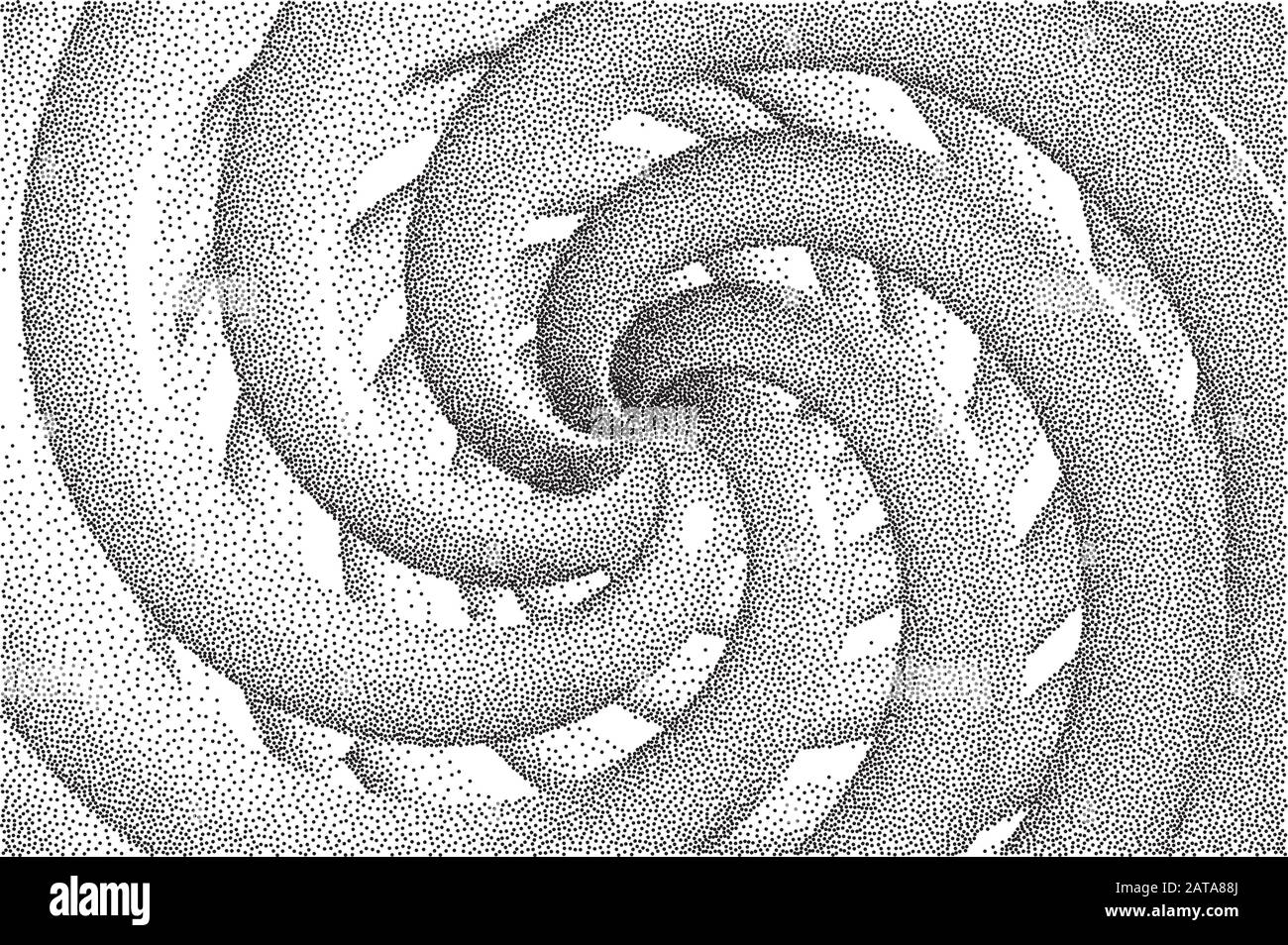 Vector Halftone Stippled Geometric Figure Background - 3D Infinity ...