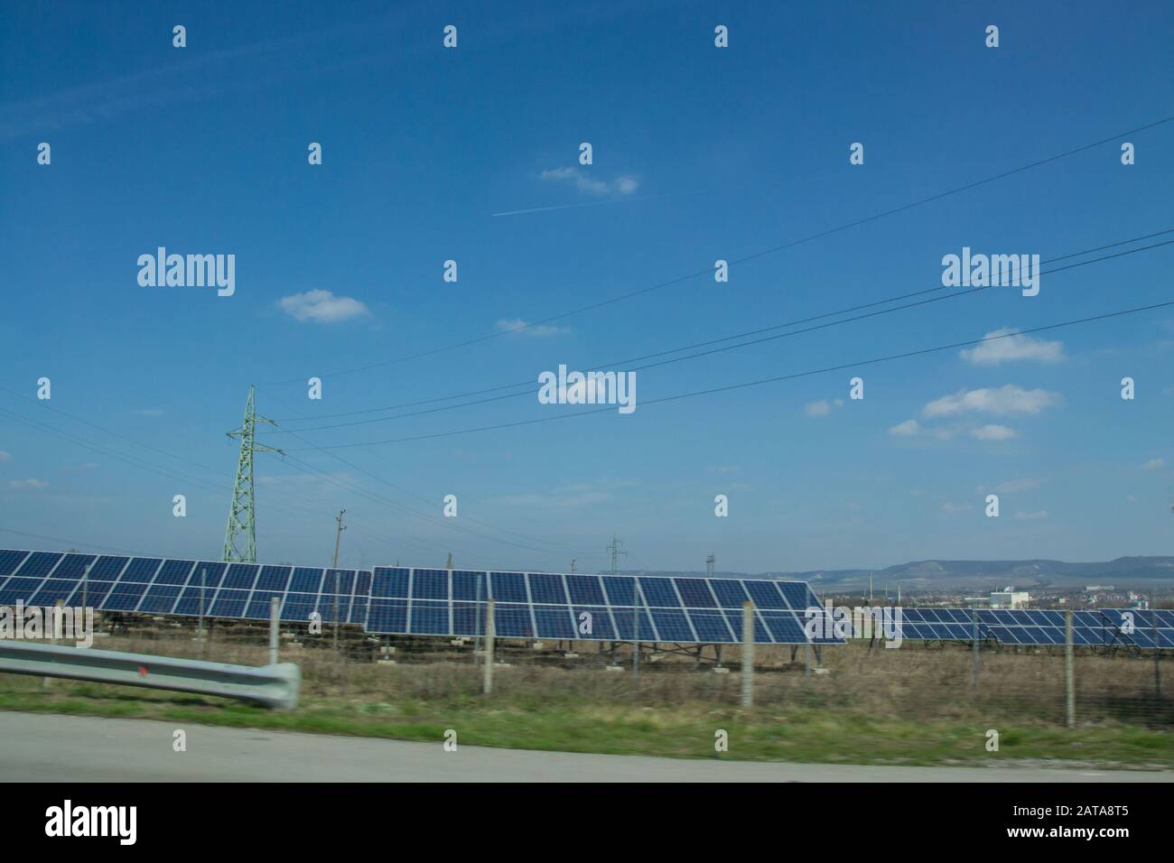 Ecological solar power plant that use renewable energy from the Sun ...
