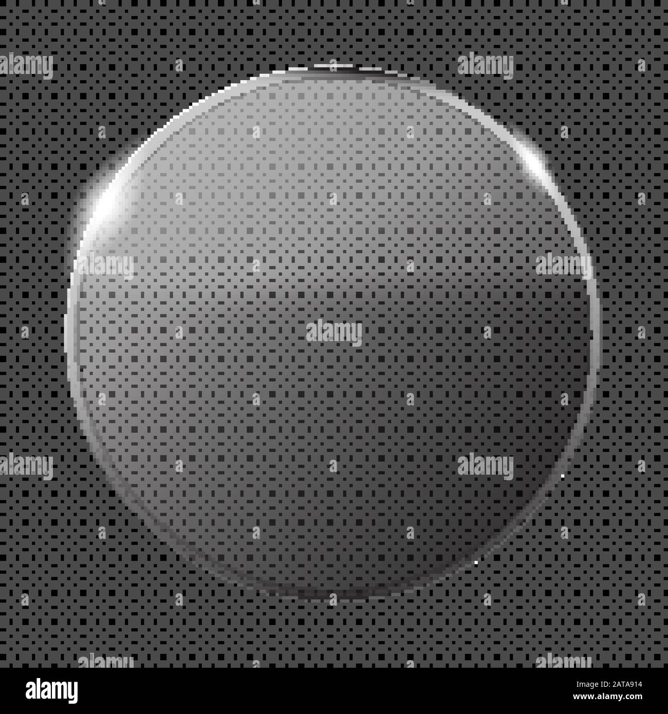 Transparent Luster Crystal Glass Badge Plate Mockup - Clear Glassy ...