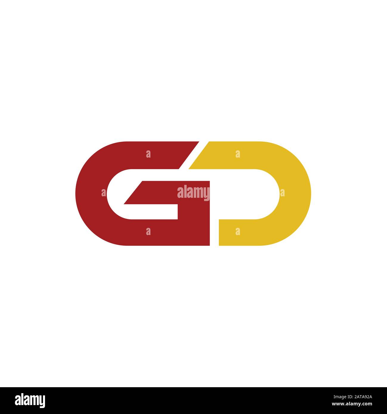 Initial letter gd or dg logo vector design template Stock Vector Image ...