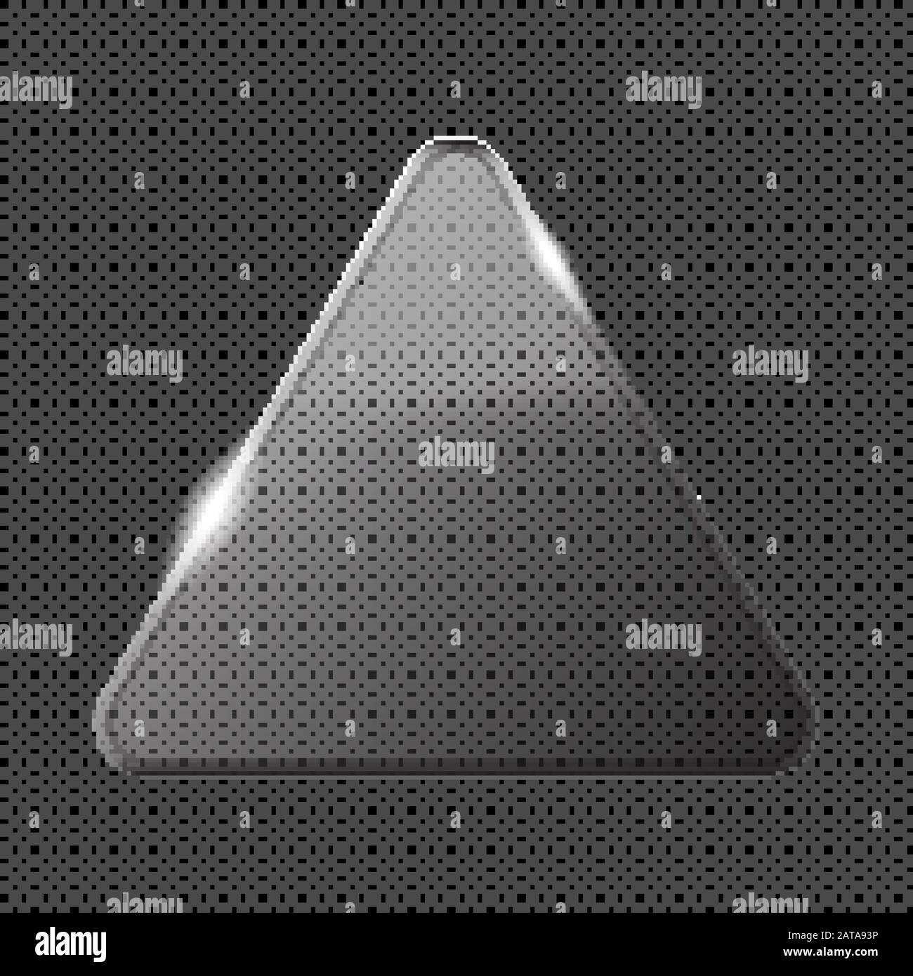 Transparent Luster Crystal Glass Badge Plate Mockup - Clear Glassy ...