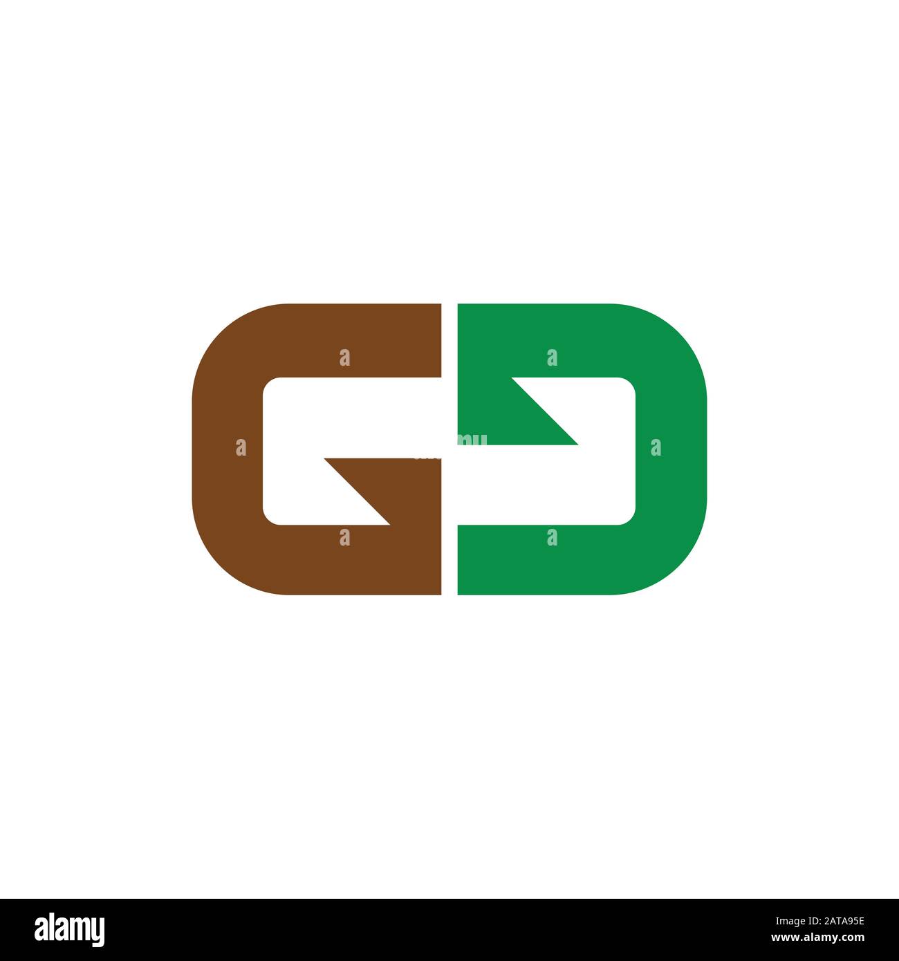 Initial letter gd or dg logo vector design template Stock Vector Image ...