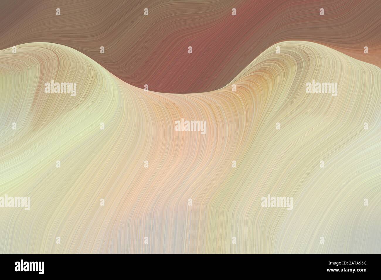 artistic wave lines with modern waves background illustration with ...