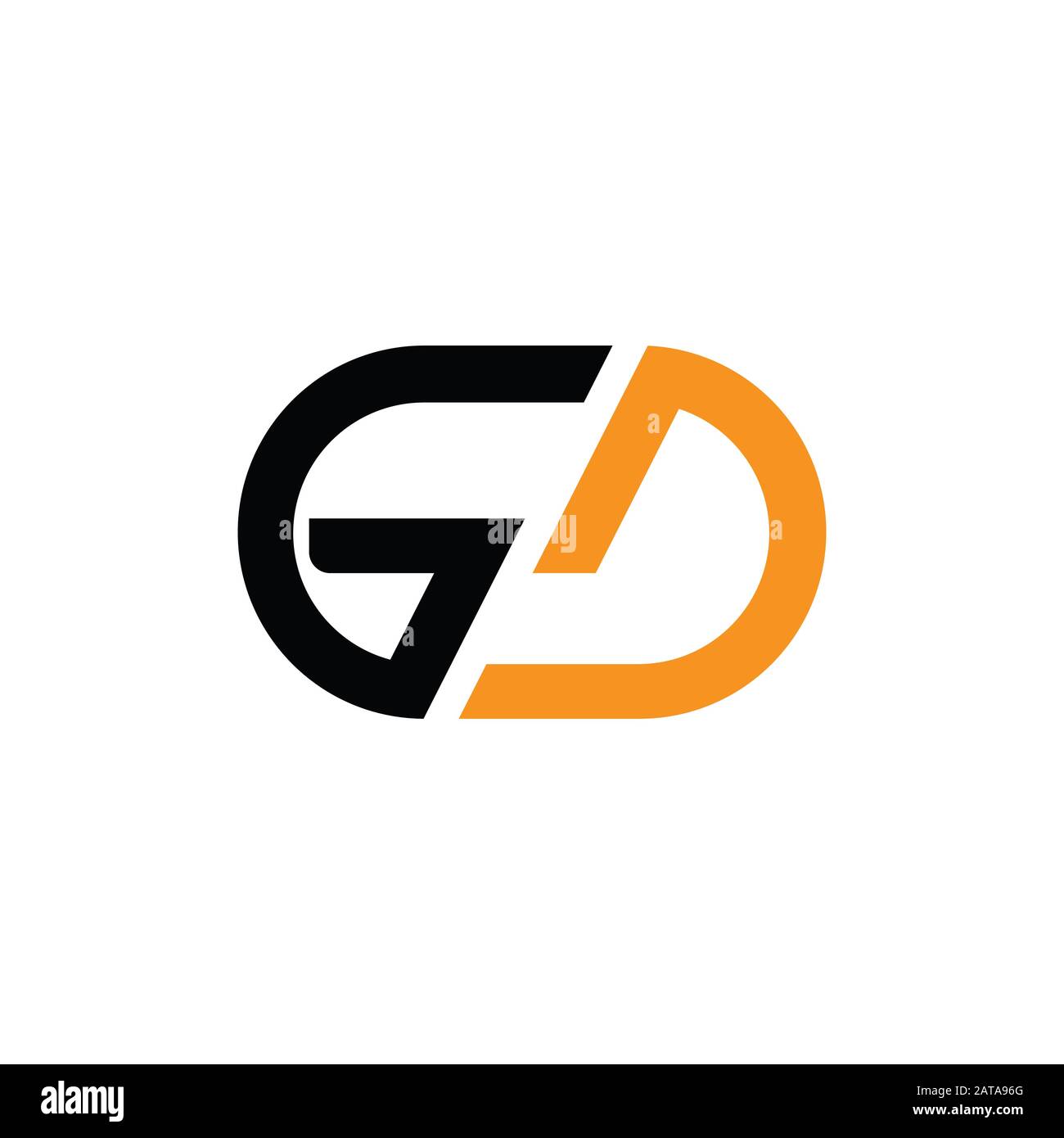 Initial letter gd or dg logo vector design template Stock Vector Image ...