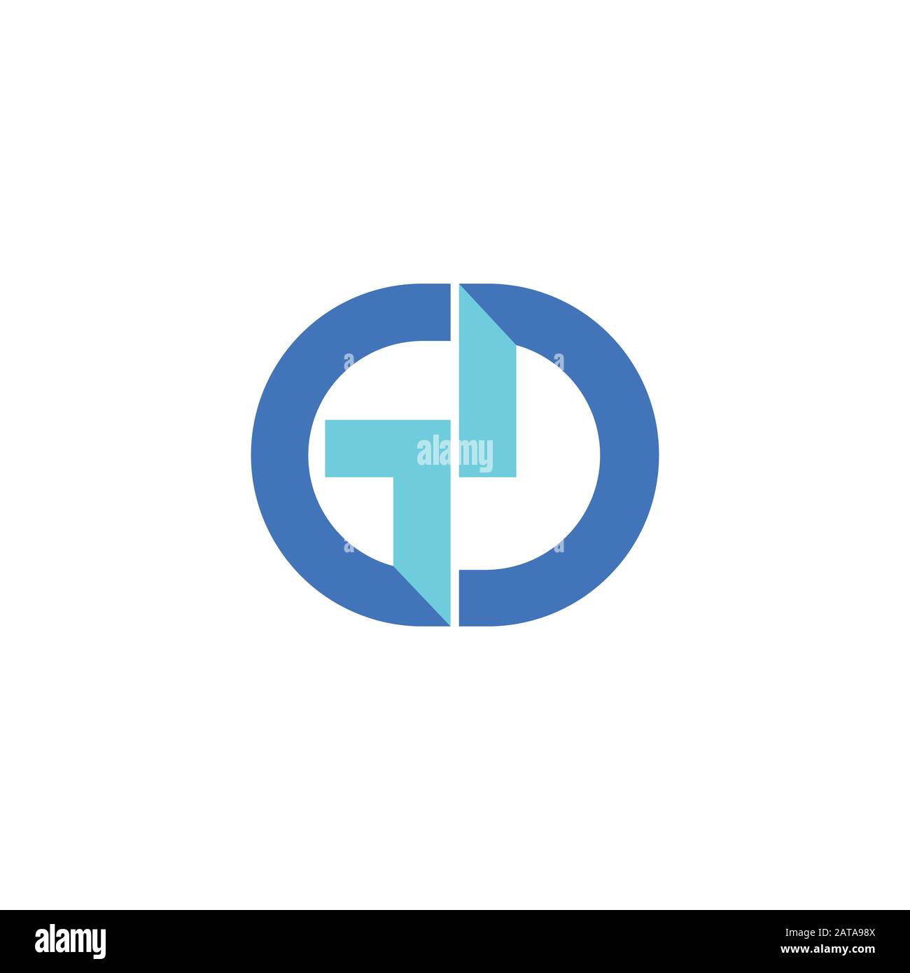 Initial letter gd or dg logo vector design template Stock Vector Image ...