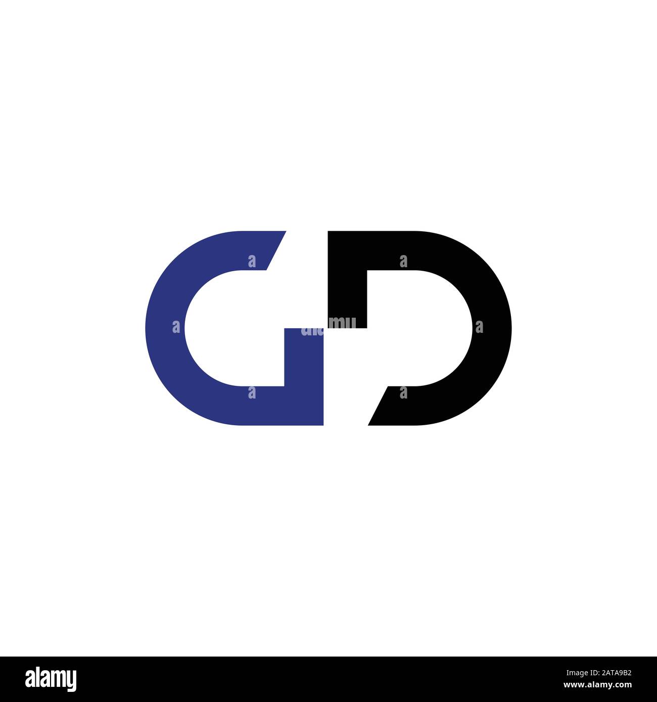 Initial letter gd or dg logo vector design template Stock Vector Image ...