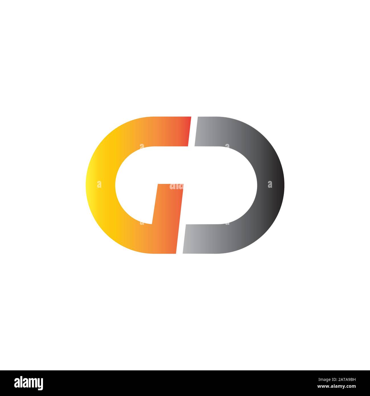 Initial letter gd or dg logo vector design template Stock Vector Image ...