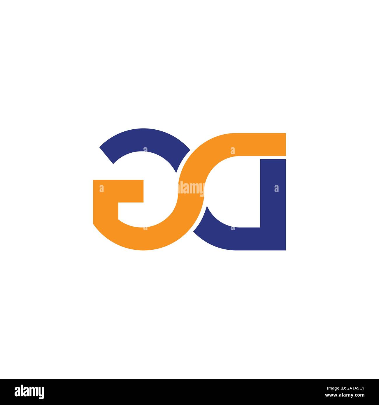 Initial letter gd or dg logo vector design template Stock Vector Image ...