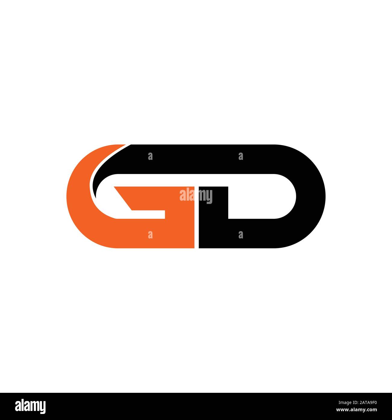 Initial letter gd or dg logo vector design template Stock Vector Image ...