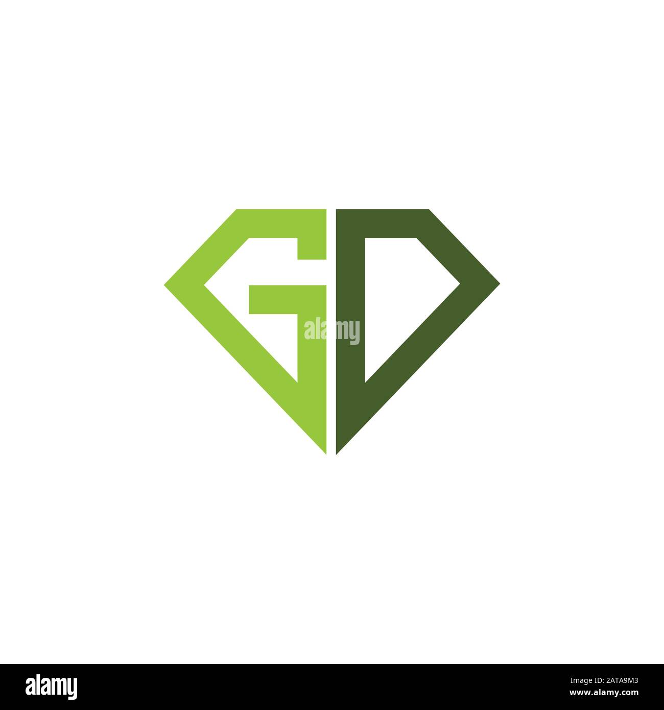 Initial letter gd or dg logo vector design template Stock Vector Image ...