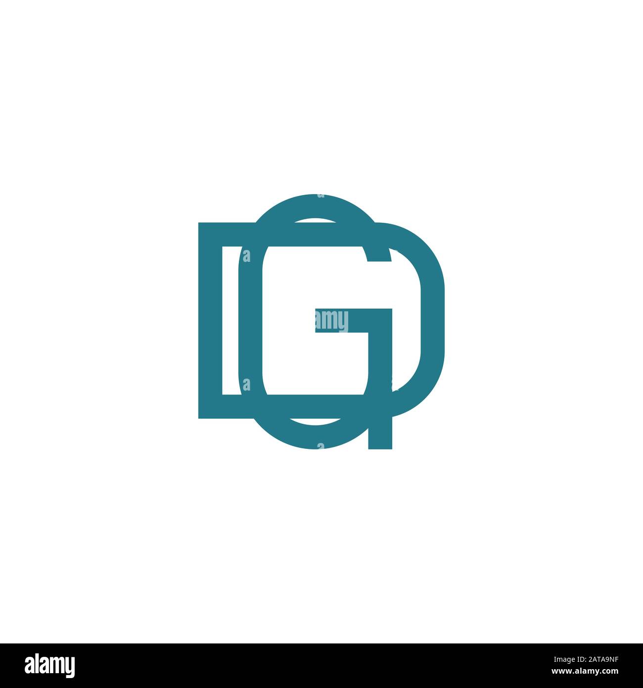 Initial letter gd or dg logo vector design template Stock Vector Image ...