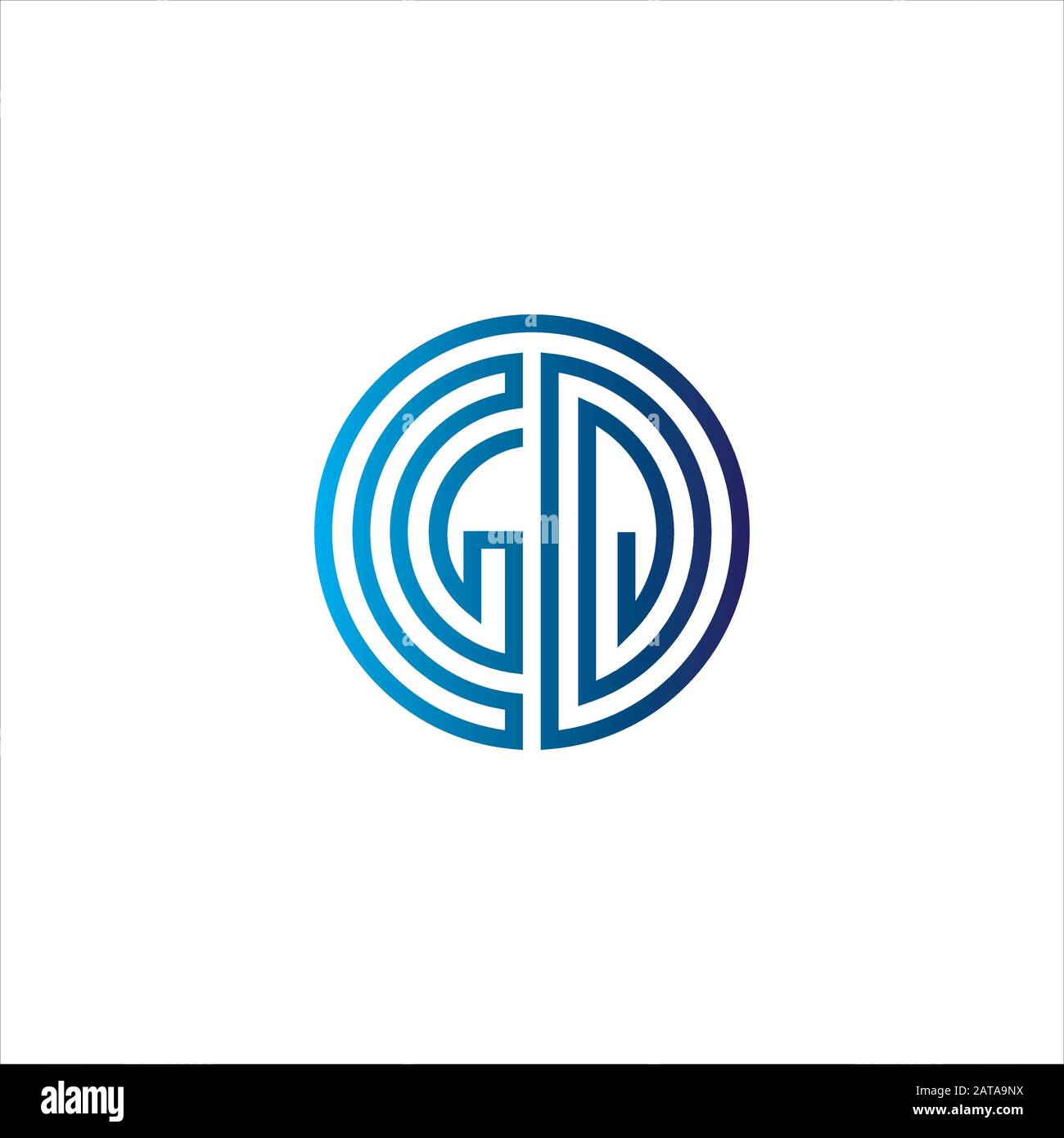 Initial letter gd or dg logo vector design template Stock Vector Image ...
