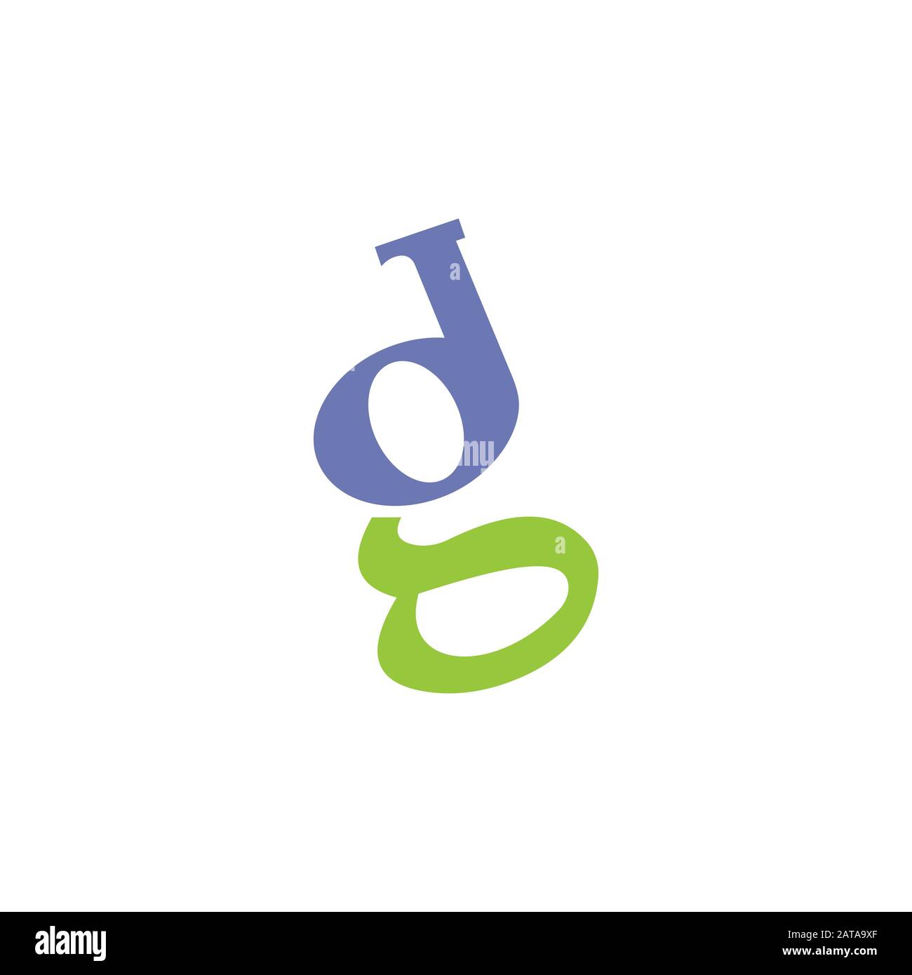 Initial letter gd or dg logo vector design template Stock Vector Image ...