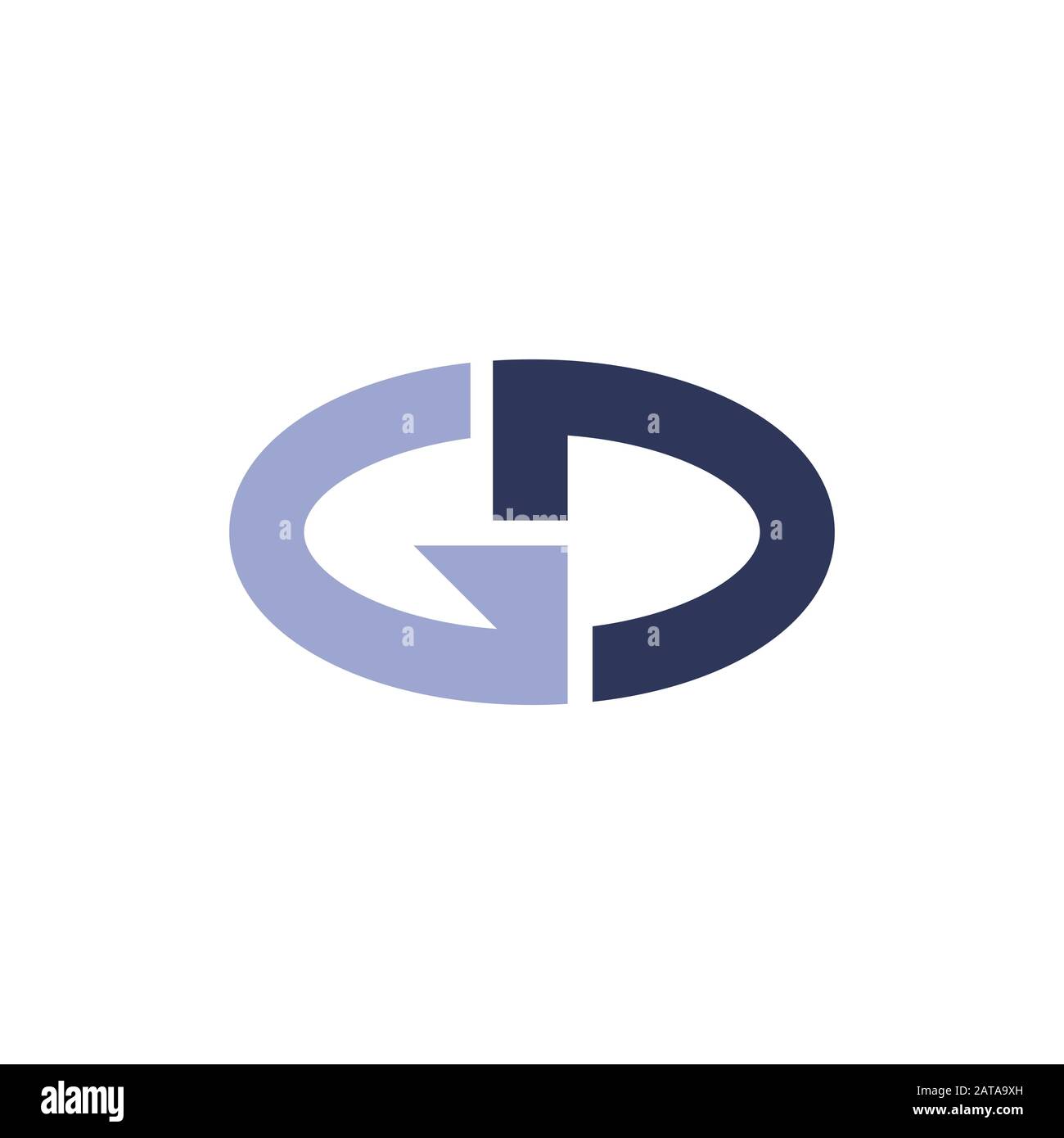 Initial letter gd or dg logo vector design template Stock Vector Image ...