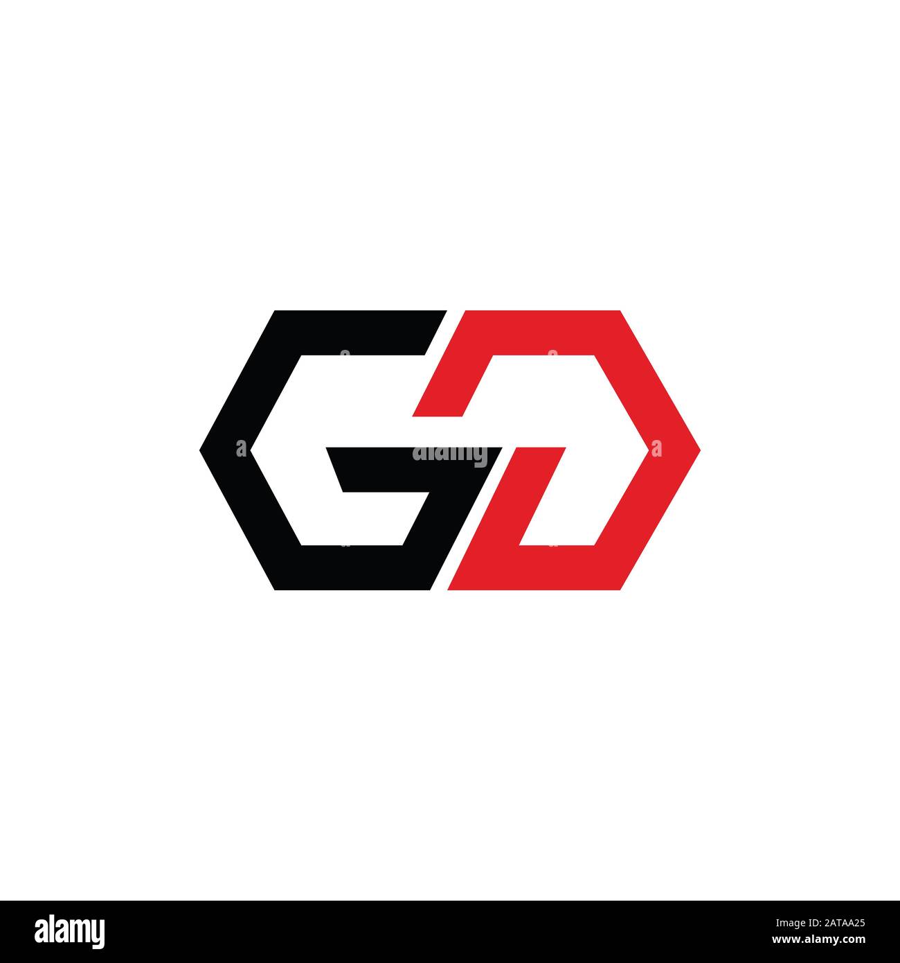 Initial letter gd or dg logo vector design template Stock Vector Image ...