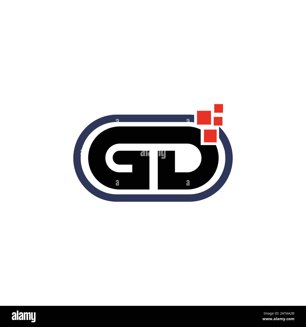 Initial letter gd or dg logo vector design template Stock Vector Image ...