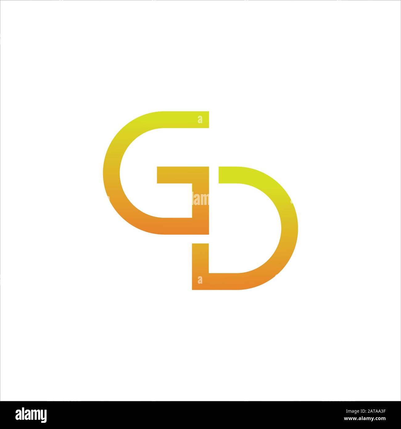 Initial letter gd or dg logo vector design template Stock Vector Image ...